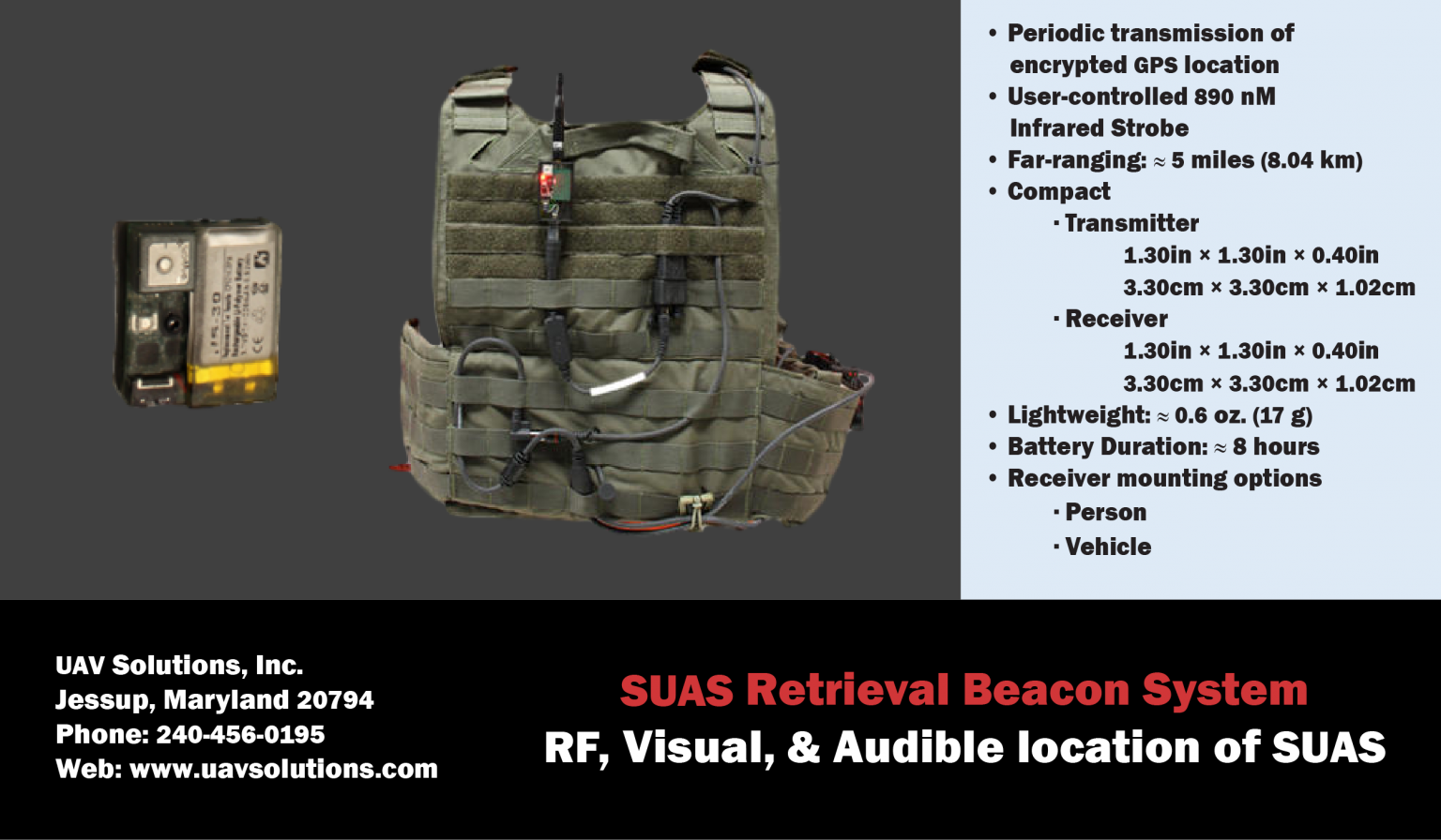 UAV Solutions Store | SUAS Location Beacon - UAV Solutions Store